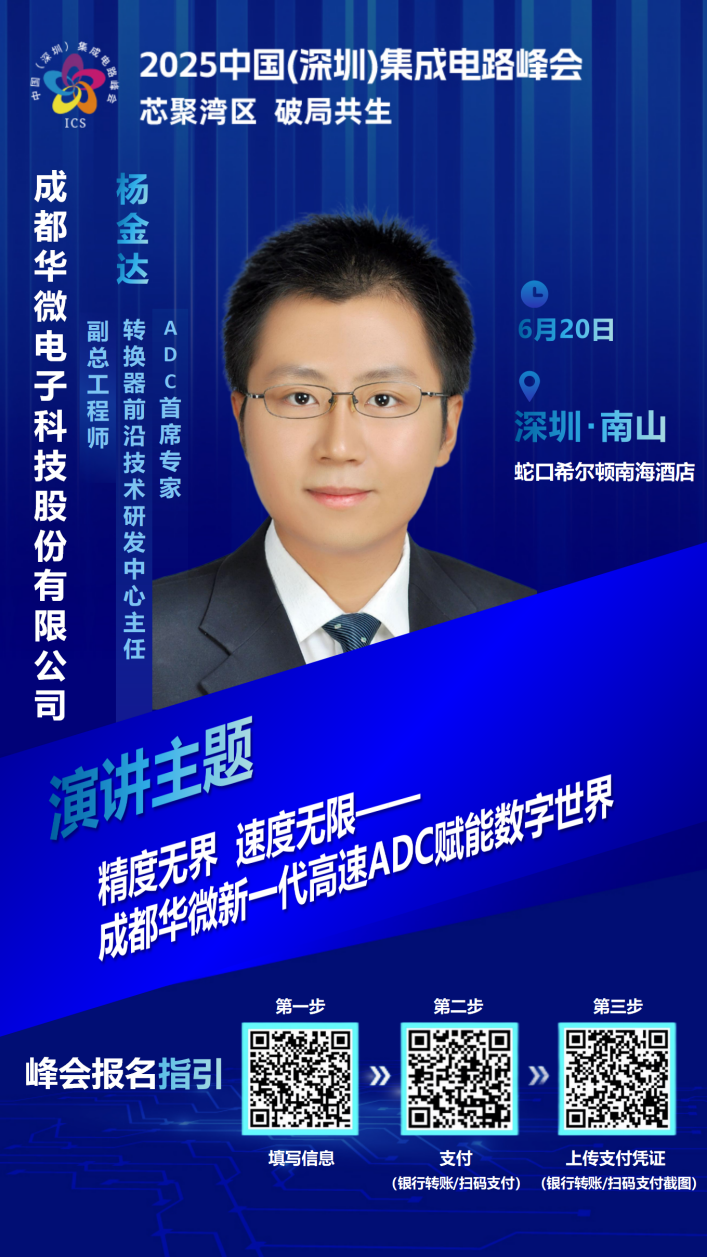 峰会资讯│精度无界 速度无限——成都华微新一代高速ADC赋能数字世界，敬请期待ICS2025峰会6月20日与您相遇！-电子工程专辑