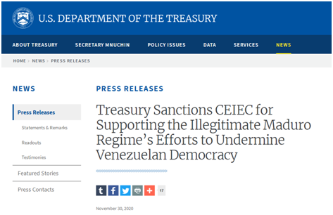 美财政部再宣布制裁一家中国公司：CEIEC-电子工程专辑